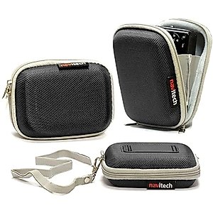 Navitech Black Shockproof Camera Case Compatible with Canon Powershot SX620 HS Compact Digital Camera