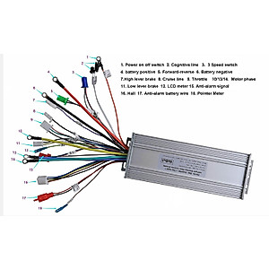 YC Yier 40" Go Kart Rear Axle Kit & 48V 1000W Electric Brushless Motor Controller Differential &16x8-7" Wheels Tires + Front Steering Shaft for ATV Quad Buggy 4 Wheelers Dolly Cart Trike Tricycle