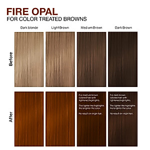 Celeb Luxury Gem Lites Colorwash, Professional Semi-Permanent Hair Color Depositing Shampoo, Fire Opal, 8.25 Fl Oz (Pack of 1)