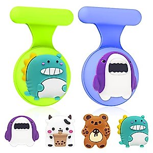 AirTag Holder for Kids, Hidden Case for Apple Air Tag Brooch Pin Portable Than Bracelet, Necklace, Watch Band, Wristband GPS Tags Accessories for Boys (Green, Blue)…