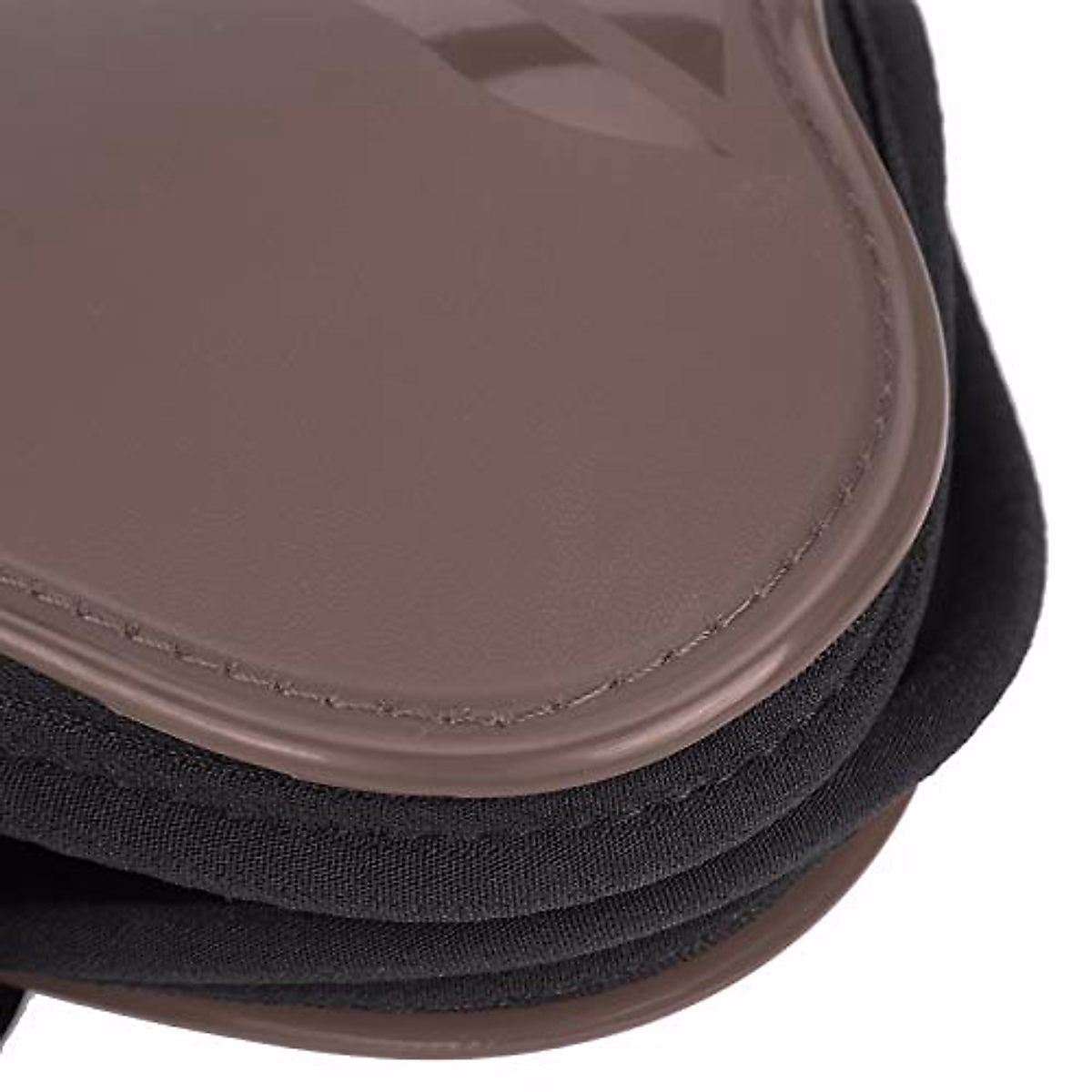 Horse Leg Protector PU Horse Front Hind Leg Boots Horse Riding Boots Pony Shock Absorbing Show Competition Leg Protection[Brown L] Hip & Joint Care