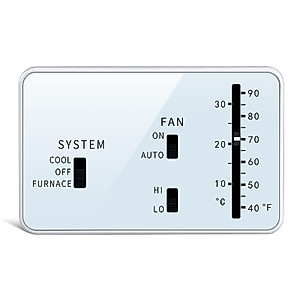 RV Thermostat, Briidea RV Analog Thermostat (Cool Only/Furnace), Replace for Dometic 3106995.032, 12 VDC