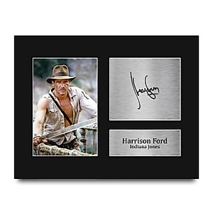 HWC Trading Harrison Ford Indiana Jones Gifts Printed Signed Autograph Picture for Movie Memorabilia Fans - US Letter Size