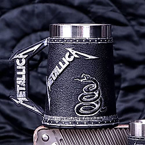 Metallica Beer Stein Tankard Stainless Steel Coffee Mug by ROiL Brand (Metallica)