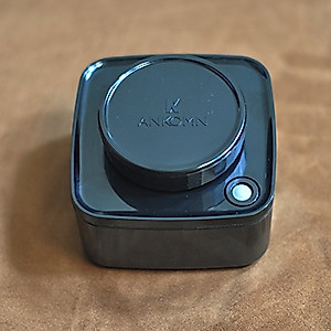 ANKOMN Turn-N-Seal vacuum/airtight moisture prevent storage container perfect for Coffee Teas Rice Nuts Medicine opaque (Black, 0.3quart)