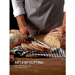 Reemix Electric Knife, Z3042 Electric Knife Set for Carving Meats, Poultry, Bread, Crafting Foam & More, 2 Blades for Meats & Bread, Fork Included (Black)