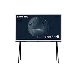 SAMSUNG 43-Inch Class The Serif LS01B Series - QLED 4K, I-Shaped Design, Anti-Reflection Matte Display, -Portable Easel -Stand, Ambient Mode+ Smart -TV -w/ Alexa Built-in (QN43LS01BAFXZA,Latest Model)