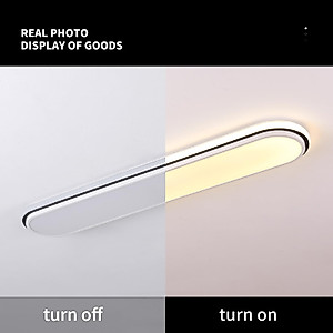 Naroume Modern LED Ceiling Light,32.7" Flush Mount Ceiling Lamp,70W Dimmable Metal Ceiling Chandelier Lighting Fixture for Living Room Bedroom Dining Room Office Hallway Aisle