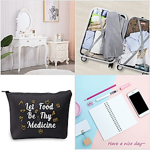 VAMSII Registered Dietitian Gifts Nutritionist Makeup Toiletry Bag Dietetics Student Zipper Pouch (Dietitian Makeup Bag)