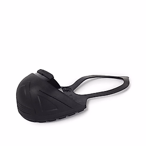Oshatoes OSH1162-12, Natural Rubber Safety Overshoe with Steel Toe Cap, Black, Size Small (Men's Size 4-7 Womens Size 6-9)