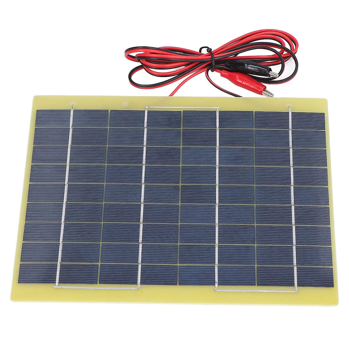 HYWHUYANG 5W Solar Panel,Portable Polysilicon Waterproof Material Solar Battery Charger for Charging 12V Battery of RV Boat Trailer ATV Car