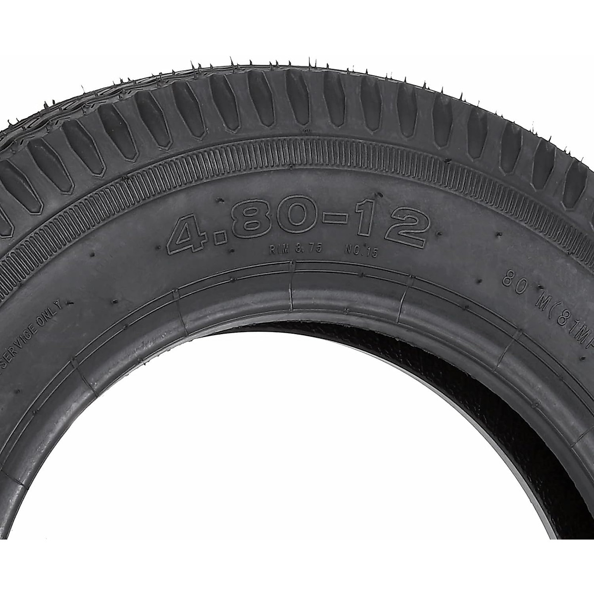 Hykolity 4.8-12 4.8x12 480-12 4.80-12 Trailer Tires, Load Range C, 6PR, Set of 2