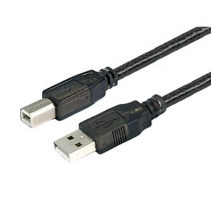 Monoprice USB 2.0 Extension Cable - USB Type-A to USB Type-B, Male to Male, Active, 28/24AWG, 33 Feet, Black