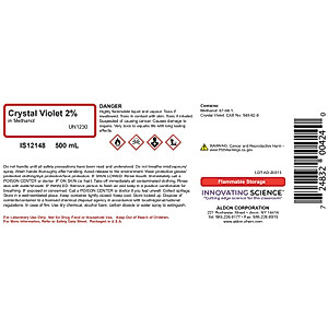 ALDON Innovating Science 2% Crystal Violet (Menthol) Solution, 500mL - The Curated Chemical Collection