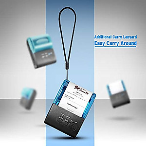 MUNBYN 58mm Bluetooth Receipt Printer, Mobile Wireless Receipt Printer Large Paper Warehouse BT 4.0 Thermal Printer, Portable 58mm Personal Bill POS Receipt Printer, for Android Windows, Do not Square