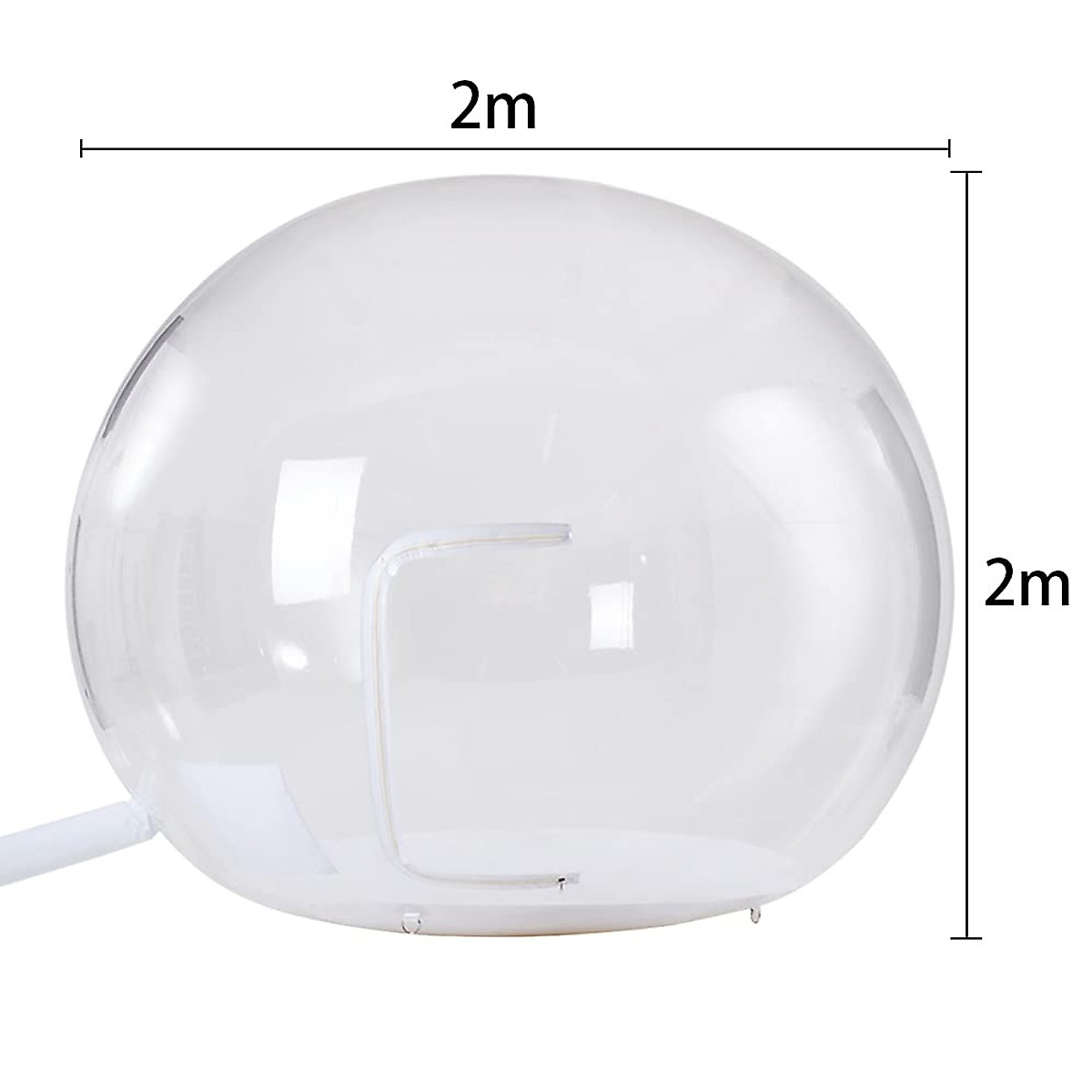 Transparent Inflatable Bubble Tent Luxury Single Tunnel Bubble House Dome Greenhouse Tent with Blower 110V 300W for Outdoor Family Camping Backyard Party Festivals Stargazing (Style 3)