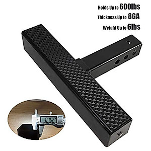 Eapele Hitch Step for 2” Receivers, Strong Steel Construction Rust Free Powder Coated Finish with Hitch Pin, 400lbs Maximum Load