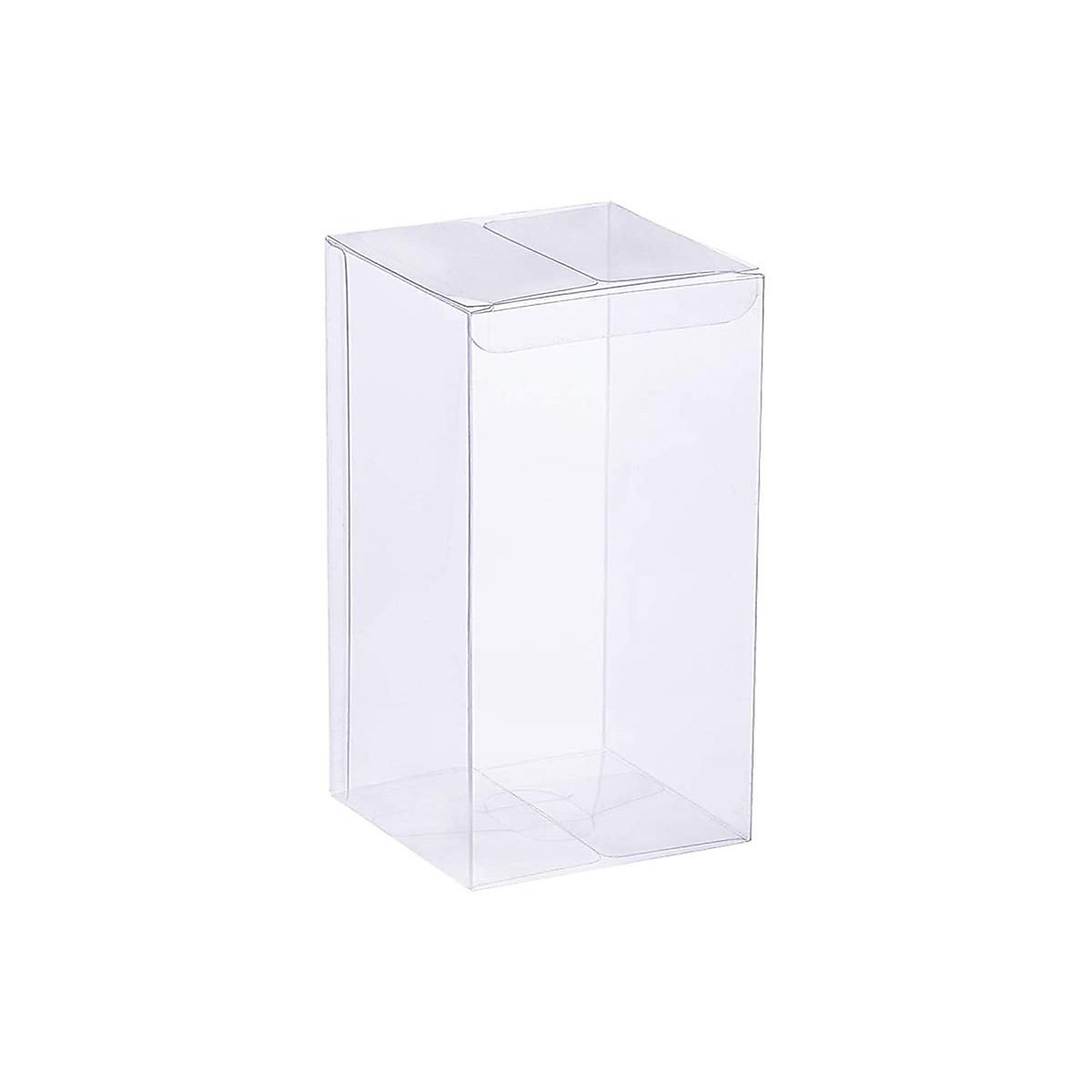YOZATIA 12PCS Transparent Boxes 2.4 x 2.4 x 6 inch, Candy Box, Clear Favor Boxes Gift Boxes for Wedding, Party and Baby Shower Favors