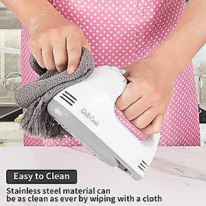 Electric Hand Mixer - Electric Baking Tools Includes 4 Stainless Attachments, 1 Egg White Separator - Chillcook Baking Mixer for Bread, Cake, Meringue - 300W Copper Motor 5-Speed Control