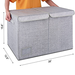 GRANNY SAYS Bundle of 1-Pack Extra Large Storage Bins & 1-Pack Jumbo Storage Boxes with Lids