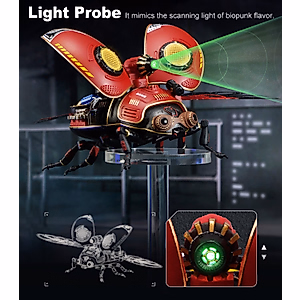 ROKR 3D Metal Model Kits for Adults Scout Beetle - 147PCS 3D Metal Puzzle Electric Mechanical Plastic Building Kit Hobby Kit Gift for Adults/Boys/Girls