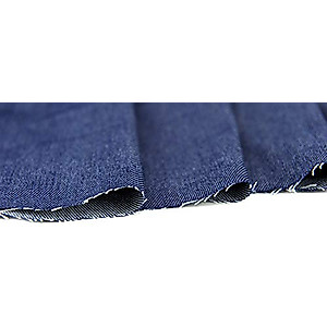 8 oz Denim Fabric,DIY for Sewing Crafting 63" by The Yard Dark Blue Rose Flavor