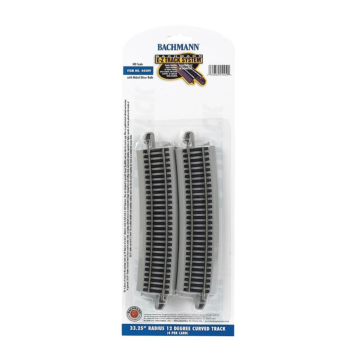 Bachmann Trains EZ Track 33 1/4 Radius 4 PCS