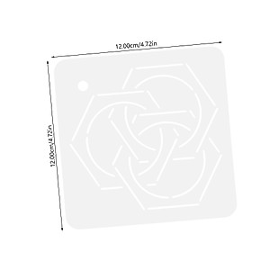 VILLCASE 12 Pcs Quilting Tracing Board Clothing Quilting Stencil Quilting Cutting Template Clothes Sewing Template Quilling Tool Embroidery Tools Quilting Ruler for Fabric Patchwork Acrylic