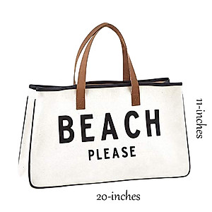 SobeiKre Fashion Summer Women's Bag Canvas Beach All-match Shoulder Bag HandBag (White1)