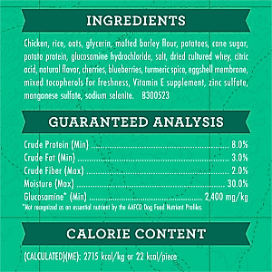 Zukes Hip and Joint Dog Treats, Soft and Chewy Natural Bag of Treats, Hip and Joint Support, Chicken Recipe - 6 oz. Bag