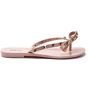 Melissa Womens Harmonic Studs Flip Flops Sandals Pink 9