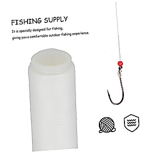Kisangel 4 Rolls High Elastic Fishing Line Fishing Kit Saltwater Lures Fishing Line Braided Bead String Nylon Fishing Wire Nylon String Supports Anti-Slip Fishing Line Fishing Accessory