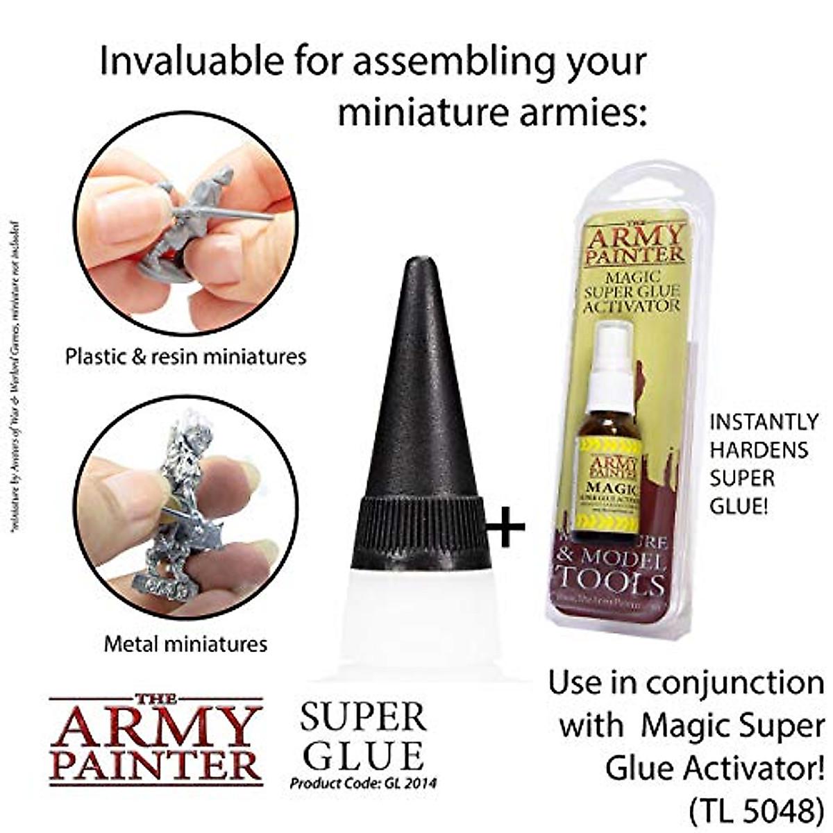 The Army Painter Super Glue - CA Glue for Miniatures and Small Parts - Strong Bond Model Glue, 20 ml