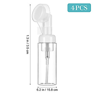 4pcs Foaming Soap Dispenser Small Facial Foaming Bottle Mini Mousse Foaming Soap Pump Container