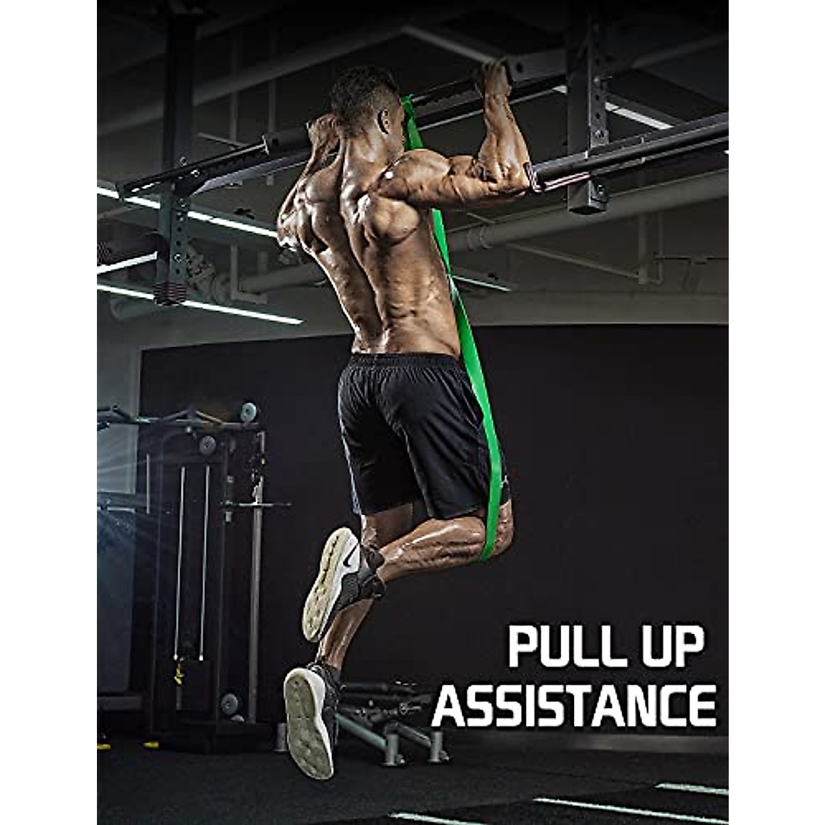 LEEKEY Resistance Band Set, Pull Up Assist Bands with Non-Slip Texture-Stretch Resistance Band Exercise Bands - Mobility Band Powerlifting Bands for Resistance Training