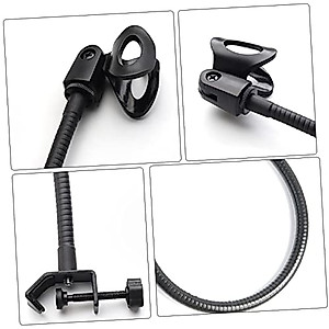 Mikinona 6 Pcs microphone stand Heavy Duty Mic Stand Mic Holder Microphone Cradle Mount studio microphone tabletop mic stand gooseneck microphone Universal Microphone Holders flat stand up