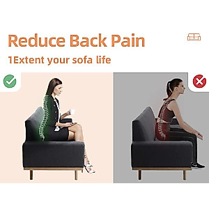 MAXTID Couch Cushion Support Insert - Couch Cushion Support for Sagging Seat 67"x17"x0.24" Thicker & Upgraded ABS Board Non-Slip & Foldable Couch Cushion Repalcement