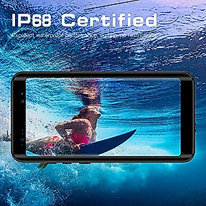 Samsung Galaxy note 8 Waterproof Case, Shockproof Dustproof Snowproof Hard Shell Full-Body Underwater Protective Box Rugged Cover and Built in Screen Protector for Galaxy note 8 (Black)