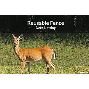 AlpineReach Garden Netting Heavy Duty Bird, Deer, Plant Protection 7.5 x 65 ft Extra Strong Woven Mesh Animal Net, Reusable Kit with Zip Ties, Fencing for Fruits Trees, Black