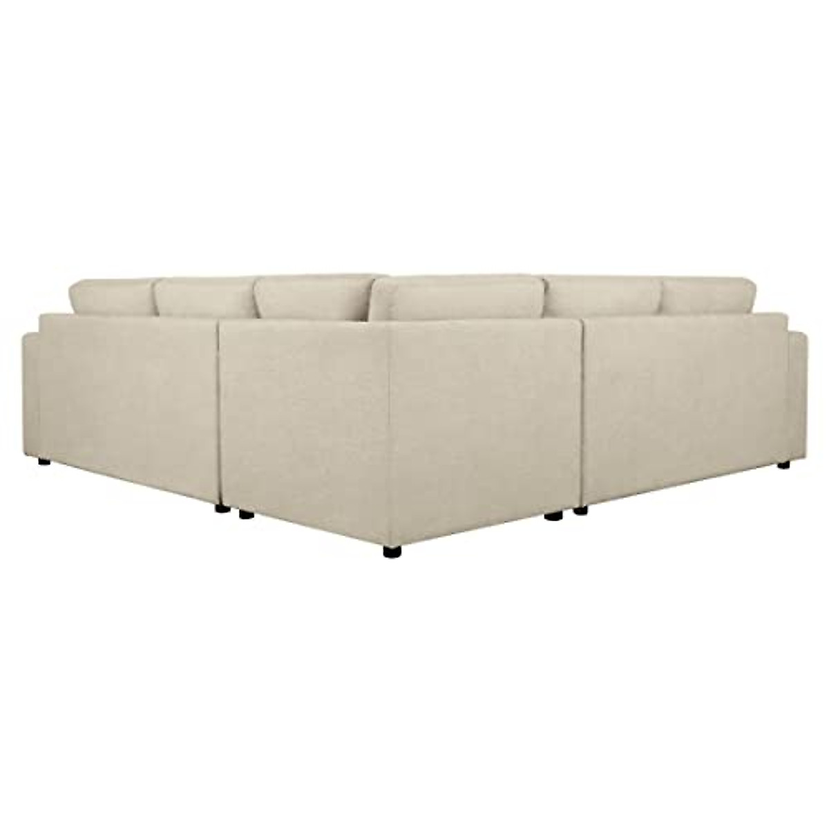 Abbyson Living Elliot Sofa - Transitional Design, Fabric, Stain Resistant, Sand