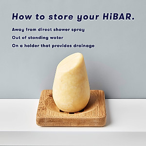 HIBAR - Soothe Shampoo Bar - For Dry, Itchy, Flaky Scalps - Improves Scalp Health - With Willow Bark Extract & Salicylic Acid - Plastic-Free - Soap, Paraben & Sulfate-Free - Color Safe - 1 Solid Bar