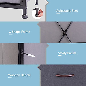 DHMAKER Fabric Dresser for Bedroom, Vertical Dresser with 5 Drawers, Storage Tower with Fabric Organizer, Tall Dresser, Dresser & Chests of Drawers for Closet, Nursery Hallway, Dark Indigo