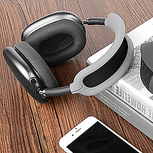 Geekria Silicone Headband Cover Compatible with AirPod Max Headphone, Headband Protector/Headband Replacement Easy DIY Installation No Tool Needed (Grey)