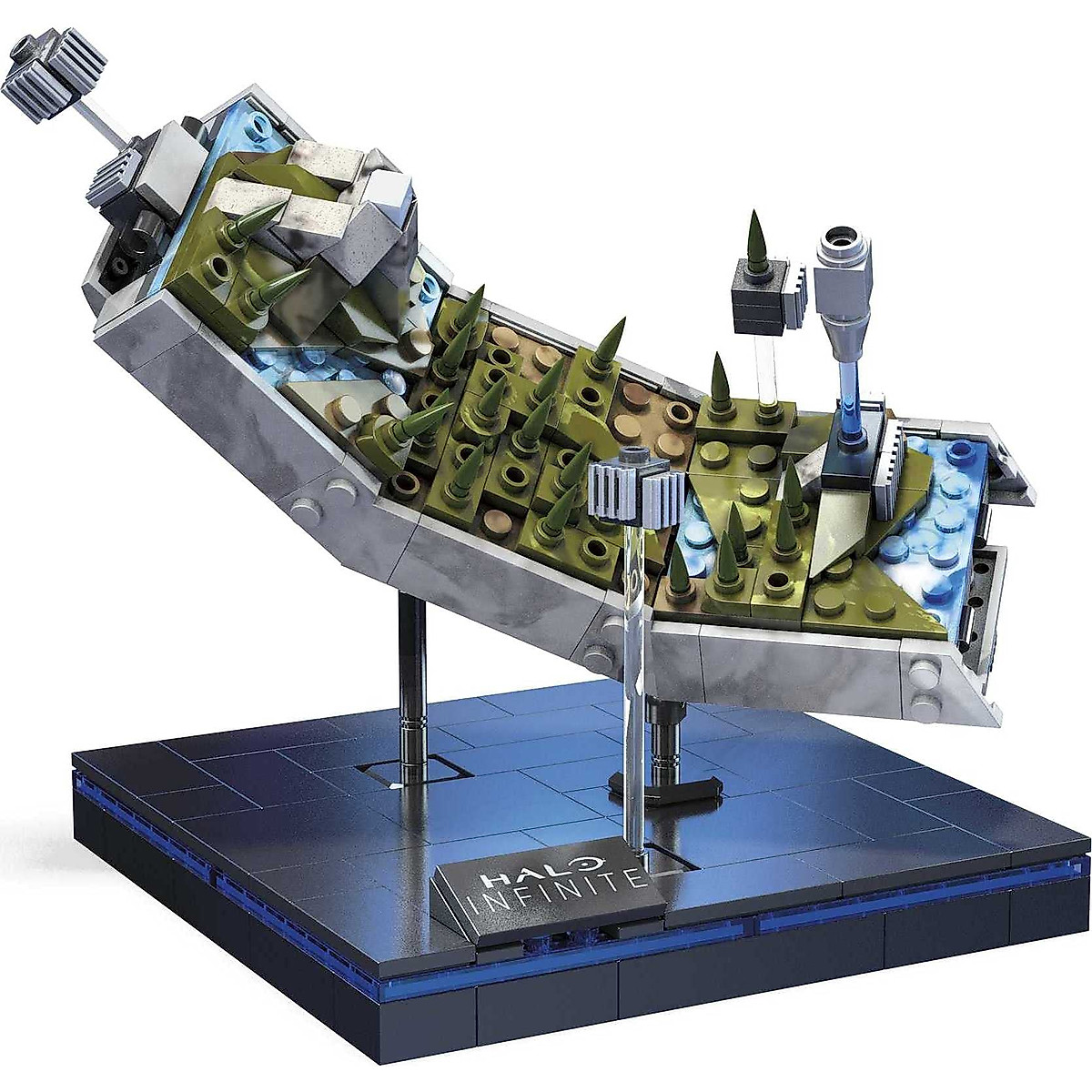 MEGA Halo Infinite Toy Building Set, Forerunner Ring Installation with 301 Pieces and Accessories, 5 Inches Tall, for Collectors