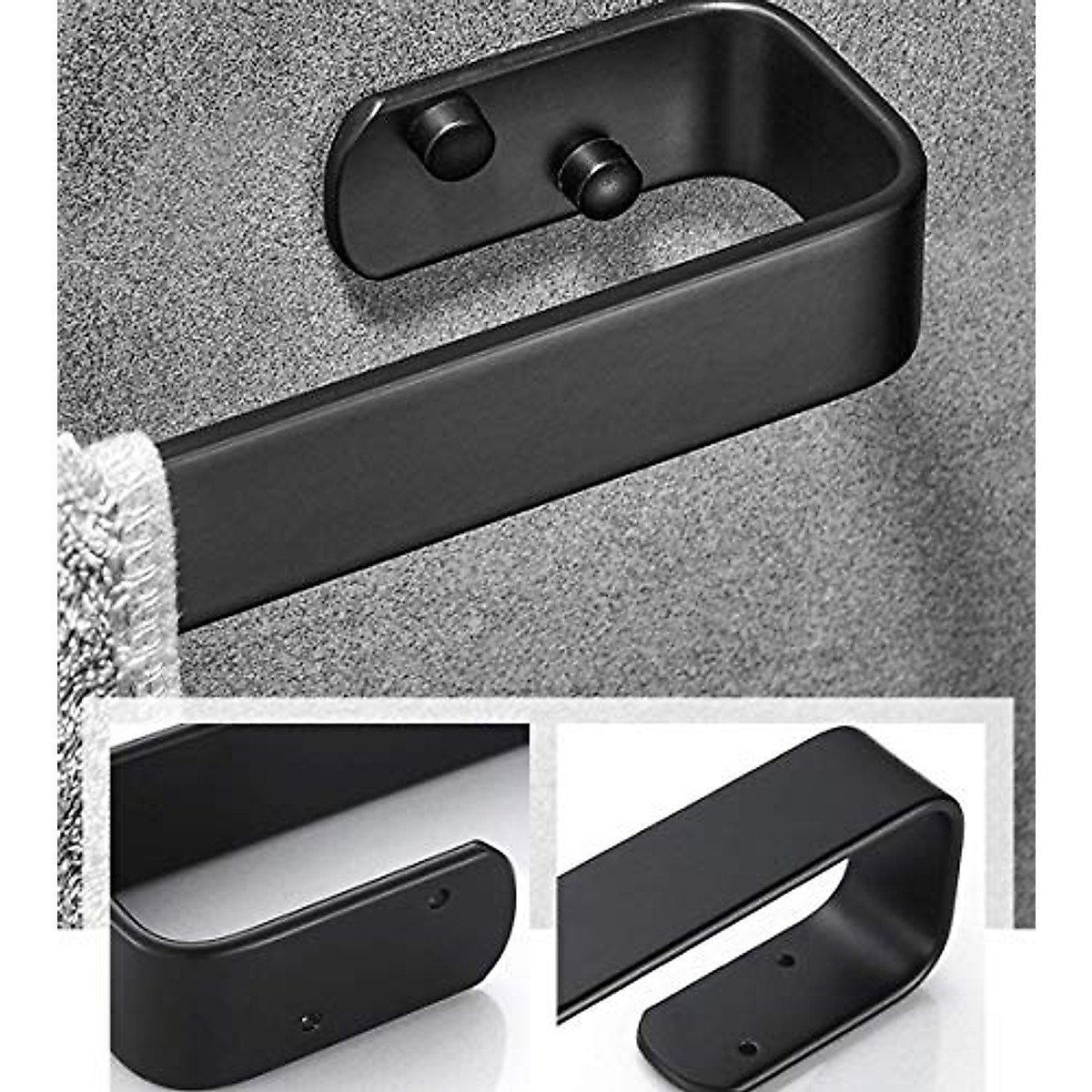 Modernnimalist Shelf,Towel Rack Single Rod, Space Aluminum, Punch-Free Hotel Project Hotel Bath Towel Bar Decoration in Home Kitchen and Bathroom Hotel Office/50Cm