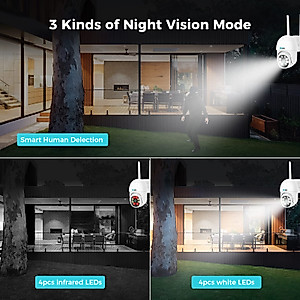 【Face/Human Detection,2K Spotlight,10"Monitor】SOVMIKU Wireless Security Camera System with 1TB Hard Drive,Expandable 8CH WiFi Home Surveillance NVR Kits,4pcs Outdoor Bullet IP Cameras,2-Way Audio