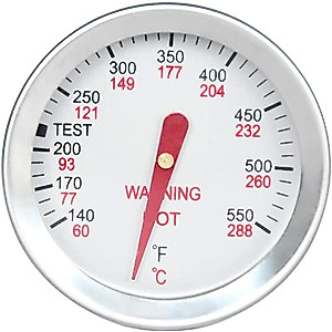 GasSaf Grill Thermometer Replacement for Weber 9815 62538, Weber Genesis 1000-5500, Genesis Silver B C, Genesis Gold B C Grills, Durable Temperature Gauge for Weber Gas Grill
