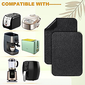 5PCS Heat Resistant Mat for Air Fryer Kitchen Appliance Slider Mats,5mm/0.2inch thickened Kitchen Countertop Heat Protector Mat compatible for Ninja Foodi Air Fryer,Coffee Maker,Blender