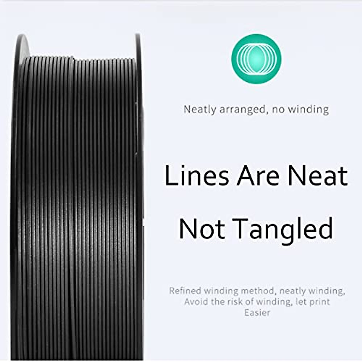 AVOMEB PLA 1.75mm Filament, 3D Printer Filament, Dimensional Accuracy +/-0.02mm, 2.2lbs/Spool, Individually Vacuum Packed, PLA Filament White