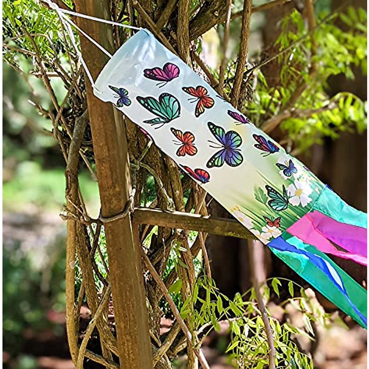 Madrona Brands Butterfly Windsock | Durable Outdoor Hanging Decoration | Yard, Garden, Patio, Lawn and More | 60 Inch